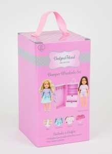 DesignaFriend Bumper Wardrobe Set (2 Outfits) for 46cm Doll - Medium ...