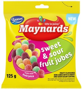 Beacon Maynards Sweet & Sour Fruit Jubes-1 Sweet & Sour Sweets | Makro