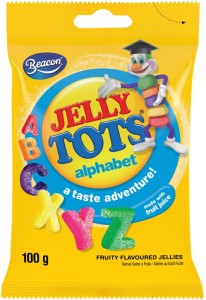 Beacon Tots Alphabet Fruity Jelly Sweets | Makro