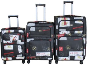 SMTE Mooistar Trolley Case Set Cabin & Check-in Set 4 Wheels - 28 inch ...