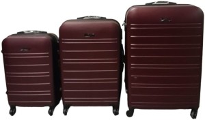 SMTE Infinite Quality Travel Ware - 3 Piece Luggage Set - Maroon C8 ...