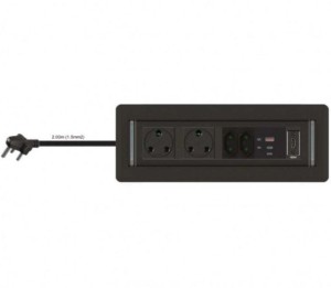 Powerlogic Powerlogic Rotadock MK2 Recessed Multiplug 1 Socket ...