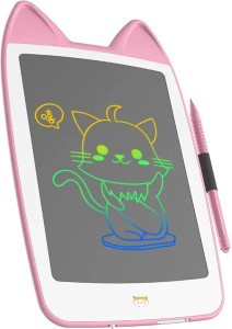 UMLILO LOGISTICS KA-1893 Kids Cat Ear Drawing Tablet With Stylus 10 ...