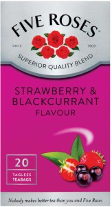 Five Roses Strawberry & Blackcurrant Flavoured Tea Box | Makro