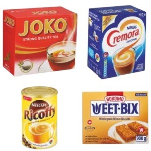 JOKO -tea and coffee box/combo-weetbix 900g-ricoffy 750g coffee-cremora ...