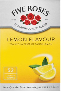 Five Roses Lemon Flavour Black Tea Box | Makro