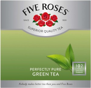 Five Roses Perfectly Pure Green Tea Green Tea Box | Makro