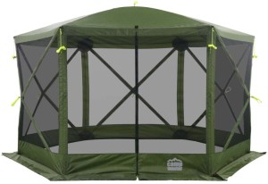 Camp Master Pop-Up Hex Gazebo Tent - For 8 Person | Makro