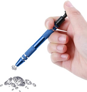 ALANES 4-Claw Pick Up Tool IC Chips Metal Grabber Gem Tweezer Small ...