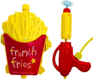 Miss Bliss Imports French Fries Design Water Gun Hose Tank Backpack ...