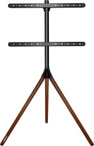 Mix Box Beechwood TV Floor Stand Monitor Easel for 32-65Inch TVs Fixed ...