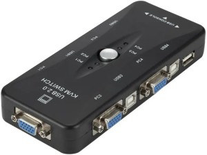 Just Simplified Just Simplified 4 Port KVM Converter Switch Box Adapter ...