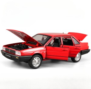 MAX Red1/24 Alloy Diecast Santana Car Model Toy High Simulation Vehicle ...