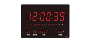 Digital Digital 20 cm X 35 cm Wall Clock | Makro