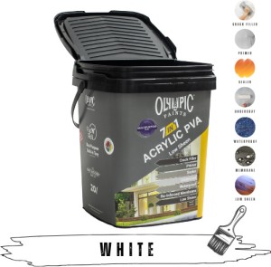Olympic Paints 7 In 1 PVA White Emulsion Wall Paint | Makro