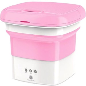Generic 2 kg Mini Foldable Washing Machine - Pink, Blue | Makro