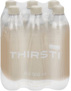 Thirsti Sparkling Litchi Flavoured Water | Makro