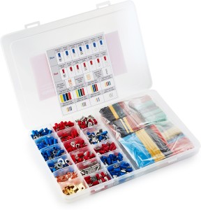 Electroid 678pc Electrical Crimp Connectors, Terminals & Heat Shrink ...