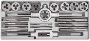 Tork Craft 20 Piece Imperial Tap & Die Set Double Sided Combination ...