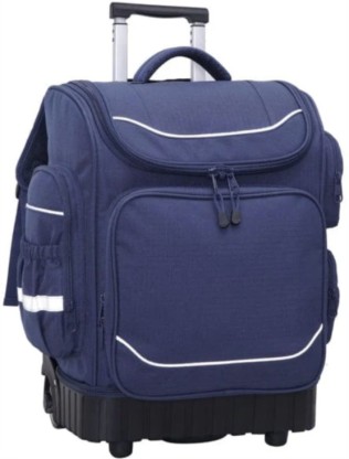 Boomerang Trolley School Bag Hard Base XL (Blue) Backpack | Makro