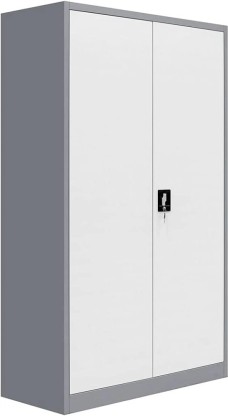 Fine Living TitanLocker 2 Door Cupboard - White/ Grey Metal Free ...