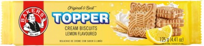 Bakers Topper Lemon Flavoured Biscuits Cream Filled Biscuit | Makro
