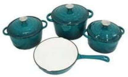 Cast Iron Pots MM101 Non-Stick Coated Cast Iron Cookware Set | Makro