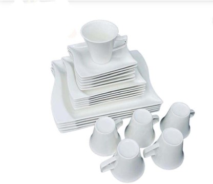 Dinner Plates Pack of 24 Ceramic Modern Dinner Set | Makro