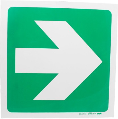 Shaya Fire Green Arrow Emergency Sign | Makro