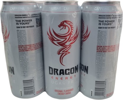 Dragon Energy Drink Sugar Free Pack of 24 Cans Energy Drink | Makro