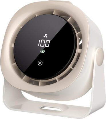 Milky Way Portable Desk Fan with Smart LED Display A+ 3 cm Smart Fan ...