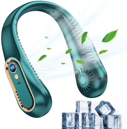 Huanix Portable fan Bladeless Fan Mini Ultra Long,Green 1200 mm Silent ...