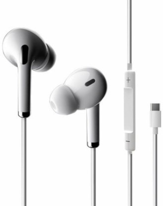 Type-C Earphones Headset with Mic Wired with Super Sound Wired Headset ...