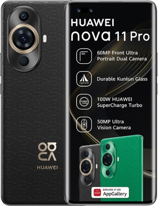 Huawei Nova 11 Pro 4G Dual Sim 256GB (Black, 256 GB) | Makro