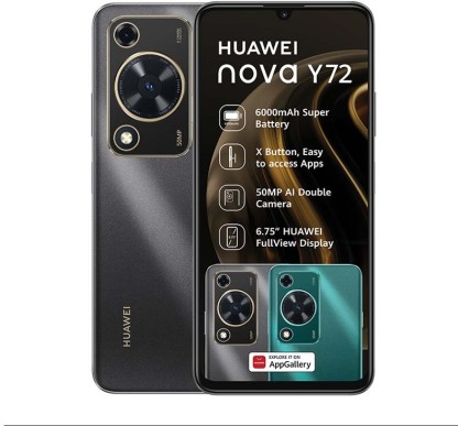 Huawei Nova Y72 4G Dual Sim 128GB (Black, 128 GB) | Makro