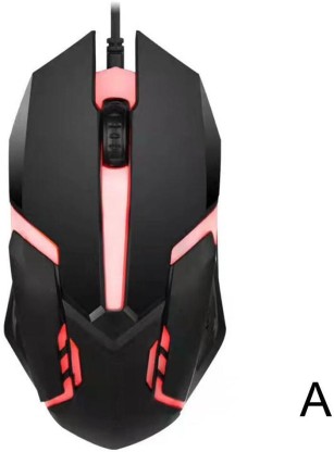 max (A）USB Wired Gaming Mouse 1000 DPI 3 Buttons Silent Mause Backlit ...