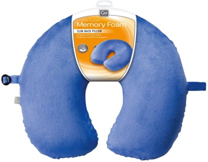 Go Travel Memory Foam Pillow Foam Solid Travel Pillow | Makro