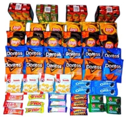 Doritos Mega-Snack hamper for kids 's school lunch box ( Mixed ) 72 ...