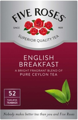 Five Roses English Breakfast Pure Ceylon Black Tea Box | Makro