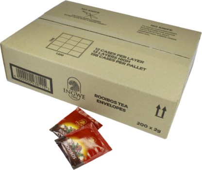 INGWE TEAS ROOIBOS 200 STRING & TAG ENVELOPES Rooibos Tea Box | Makro