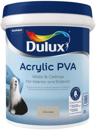 Dulux Acrylic PVA Metro Beige Emulsion Wall Paint | Makro