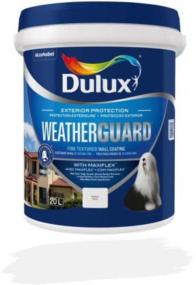Dulux Weatherguard Standard Brilliant White Emulsion Wall Paint | Makro