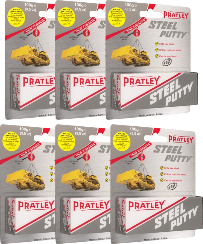 Pratley Steel Putty 6pk Adhesive | Makro