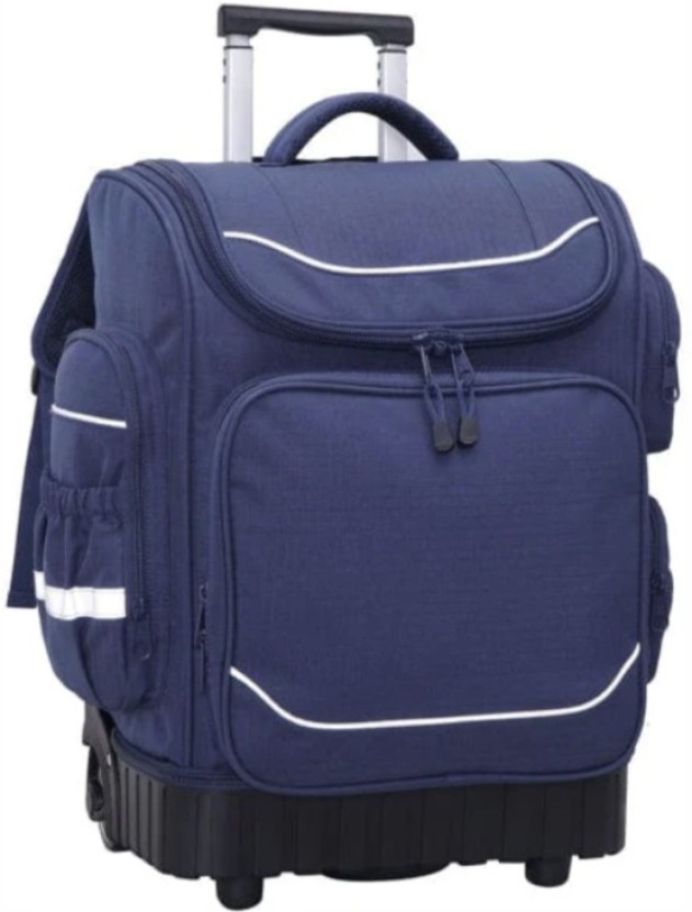 Boomerang Trolley School Bag Hard Base XL (Blue) Backpack | Makro