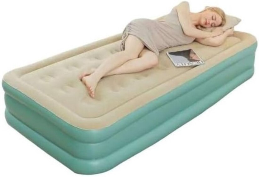 SleepEase Inflatable Mattress Air Bed - Air Mattress -Flocked top ...