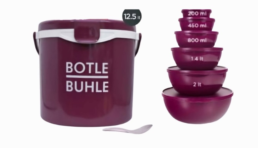 Botle Buhle Cooler Warmer Bucket with Handle and Tulip container set ...