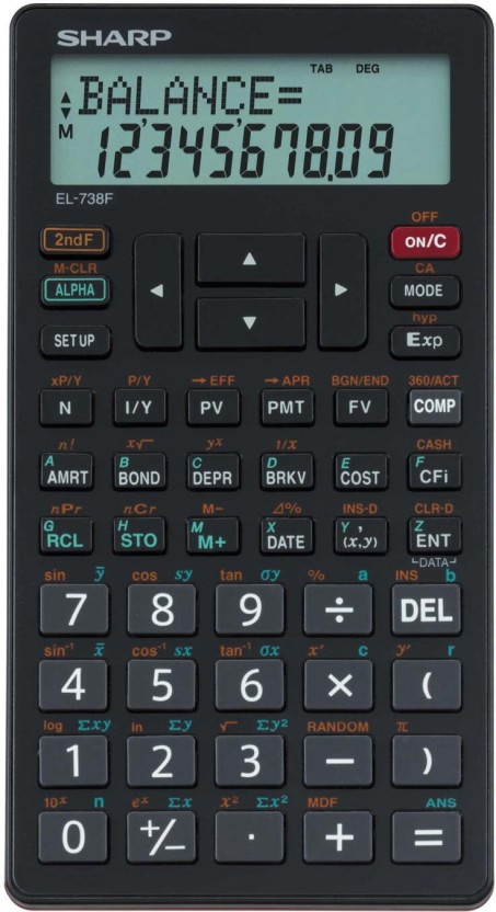 Sharp El-738 Financial Calculator Scientific Calculator | Makro
