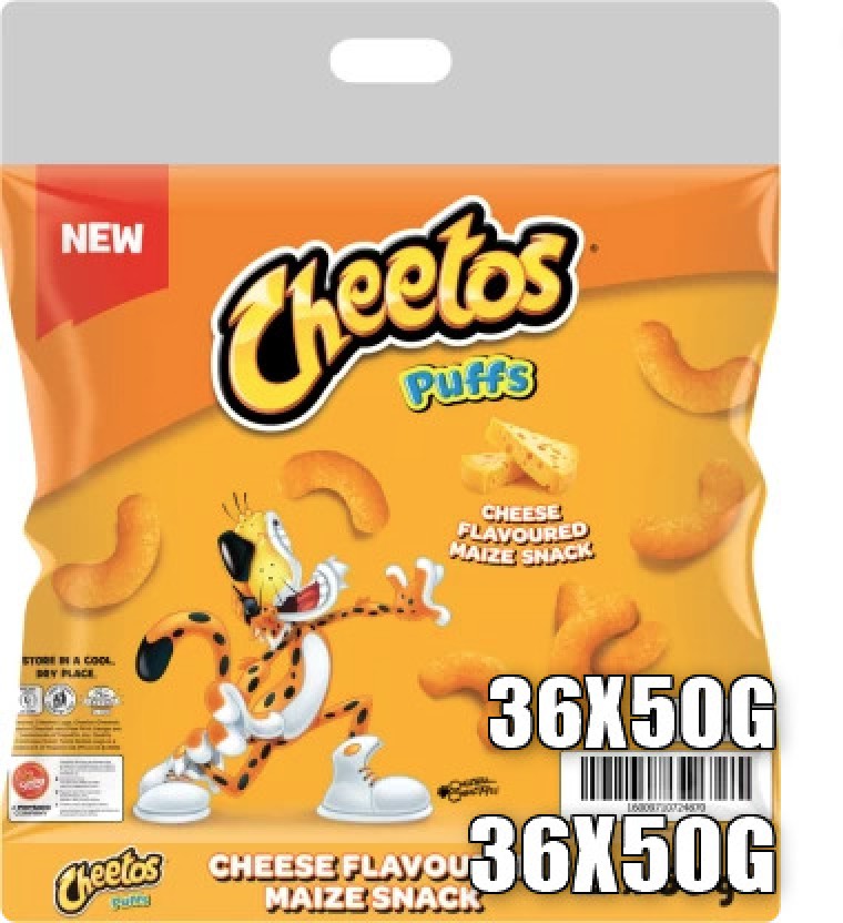 Cheetos Puff Maize Snack – 36 Pack (36 x 50g) Maize Snack | Makro