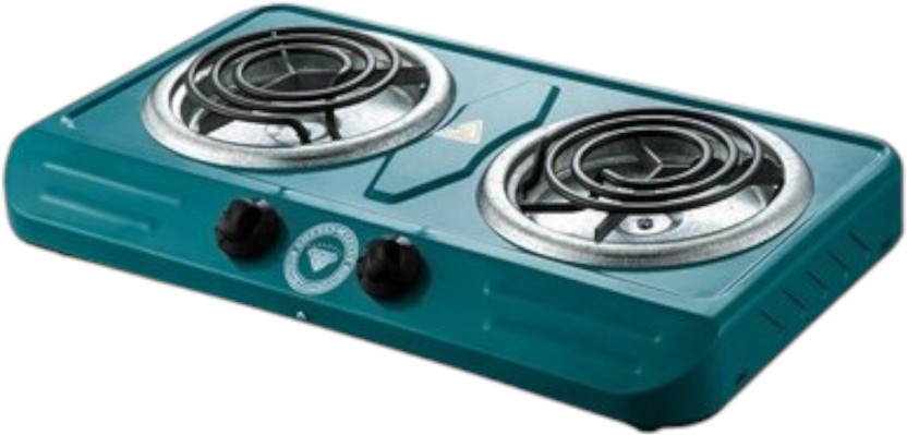 Diamond 2 Plate Blue Electric Coil Stove | Makro