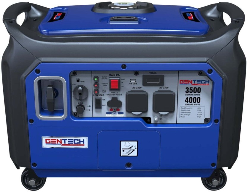 Gentech 4Kva Digital Inverter Generator 3360 W 230 V Battery Generator ...